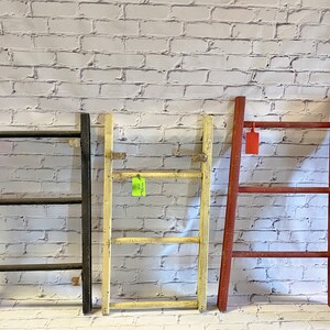 Country Colored 3 Rung Antique Ladders - Vintage Decorating - Primitive ...