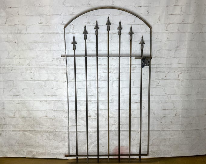 Ready to Ship - 48" Tall Narrow Clarkson Steel Entrance Gate - Wrought ...