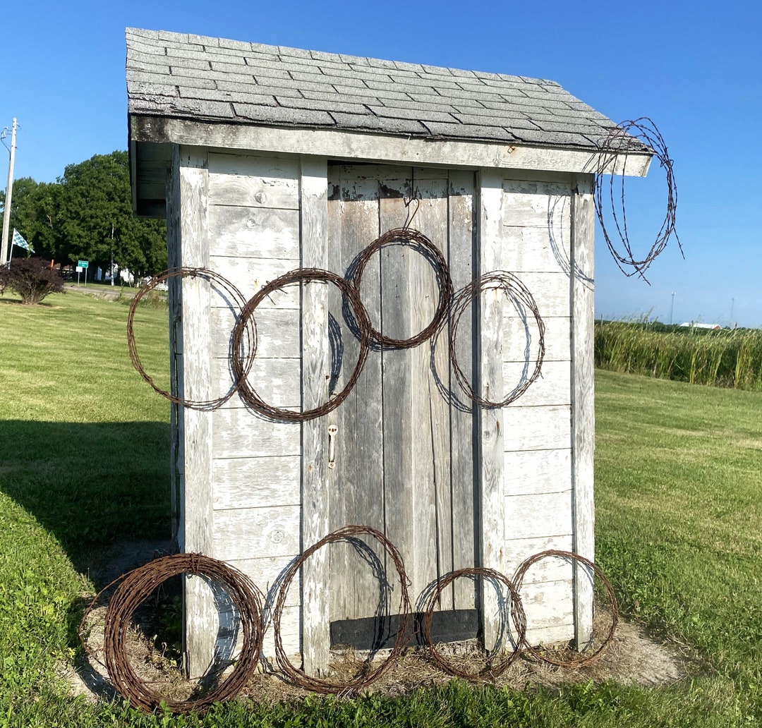 3 Antique Barbed Wire Wreath Bundles, Primitive Rustic Ranch Farm ...
