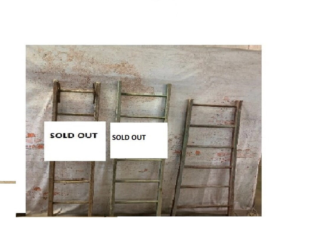 Choose From - Rustic Antique 6 Rung Ladders - Original Old Vintage ...