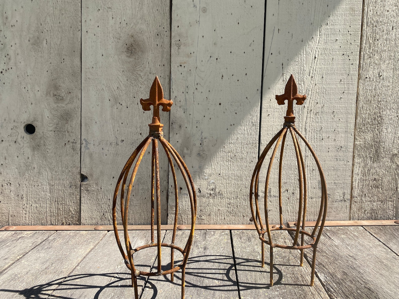 QTY 2 Wrought Iron Tiny Topiary Flower Trellis Plant Climber - Etsy