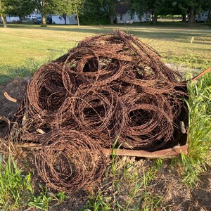 3 Antique Barbed Wire Wreath Bundles, Primitive Rustic Ranch Farm ...