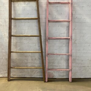 Rustic 5-rung Wood Ladder – Antique Quilt or Towel Display - Etsy