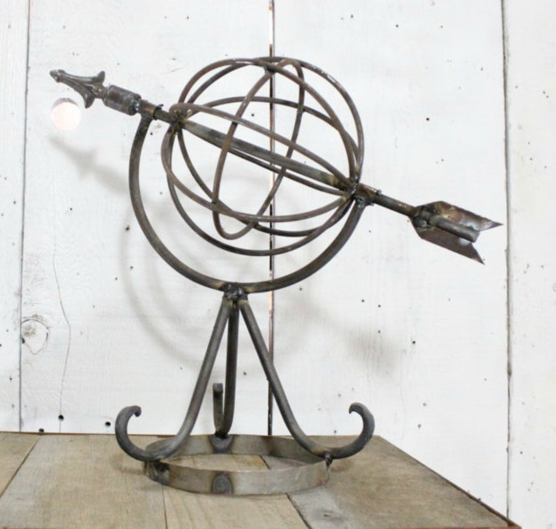 Wrought Iron Small Sundial Obelisk Metal Yard Decoration - Etsy