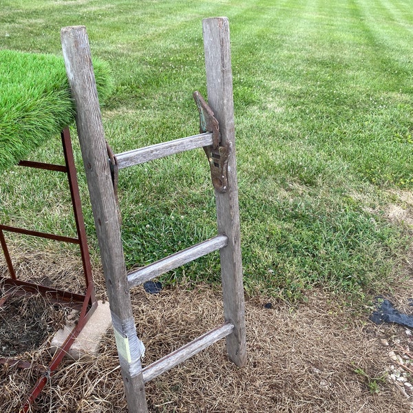 Antique Wooden Ladder - Etsy