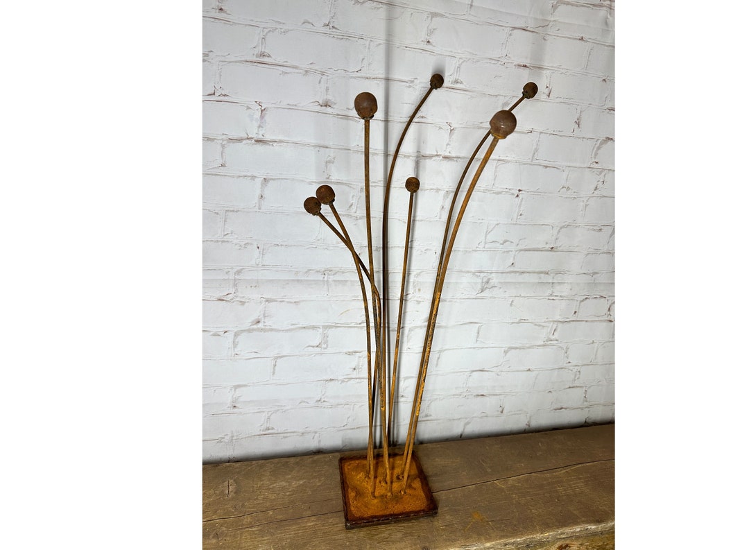 Pampas Balls Metal Focal Point - Container Art for Garden & Patio - Etsy