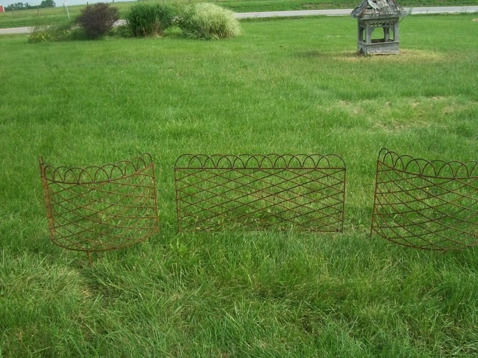 Wrought Iron Circle Fence Metal Garden Border Edging - Etsy