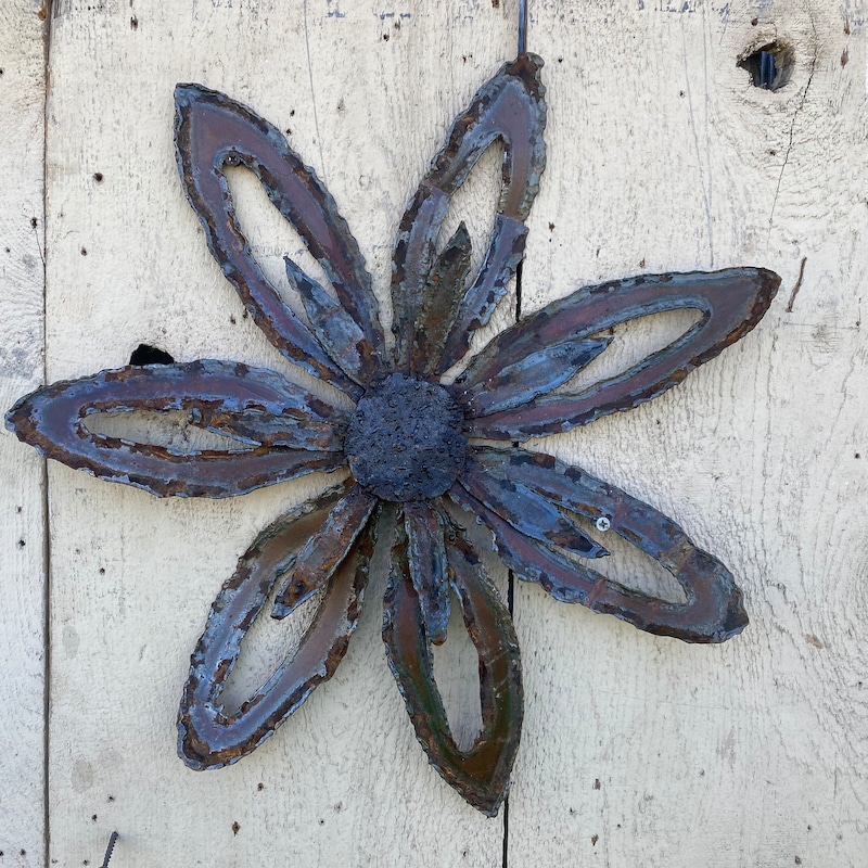 Metal Flowers Wall Art - Etsy