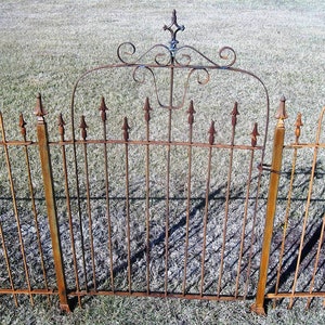 Ornate Wrought Iron Gate 4't X 3'w - Yard & Garden Entrance - Metal ...