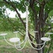 Wrought Iron 20 Federal Candle Chandelier Lighting Orb Indoor or ...