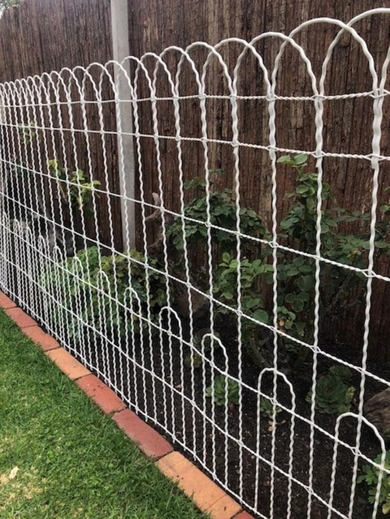 Galvanized Loop Top Woven Wire Garden Fence, 3' X 25' - Etsy