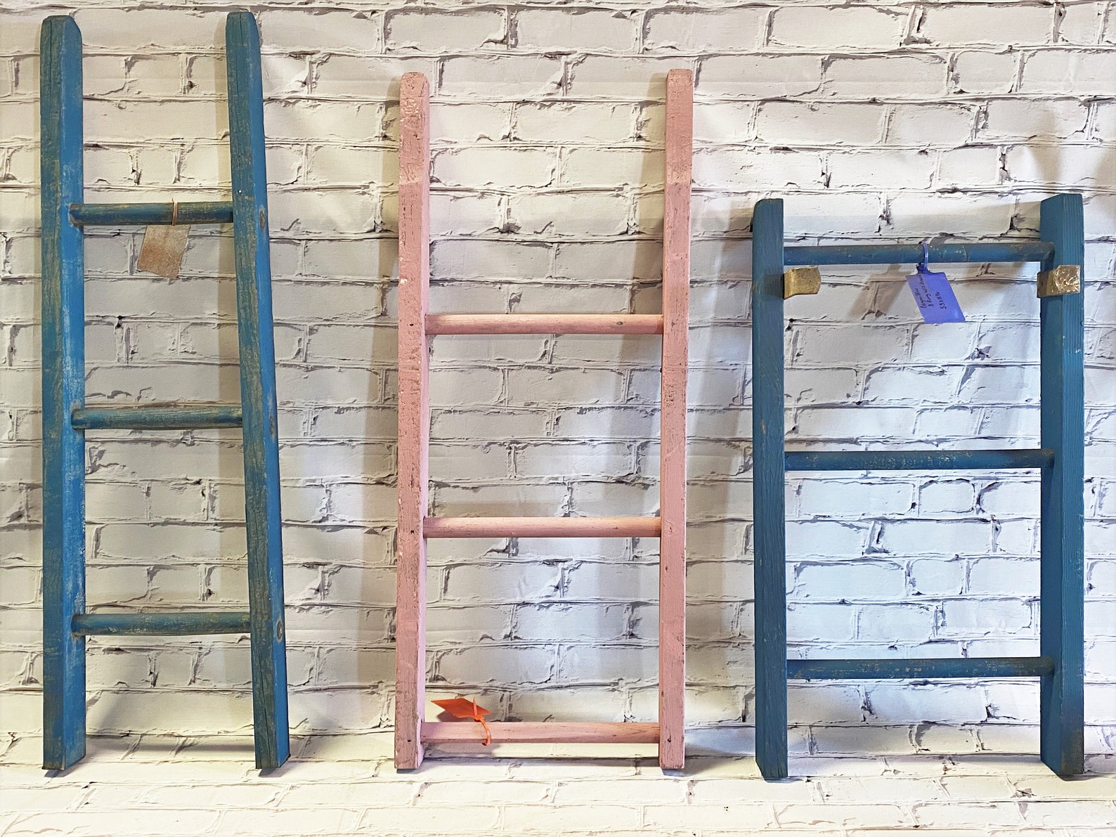 Rustic Antique Wood Ladder Rack Small Primitive 3 Rungs - Etsy