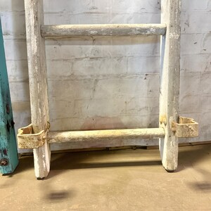 3 Rung Pot Rack Using Antique Ladder - Vintage Surface - Country Color ...