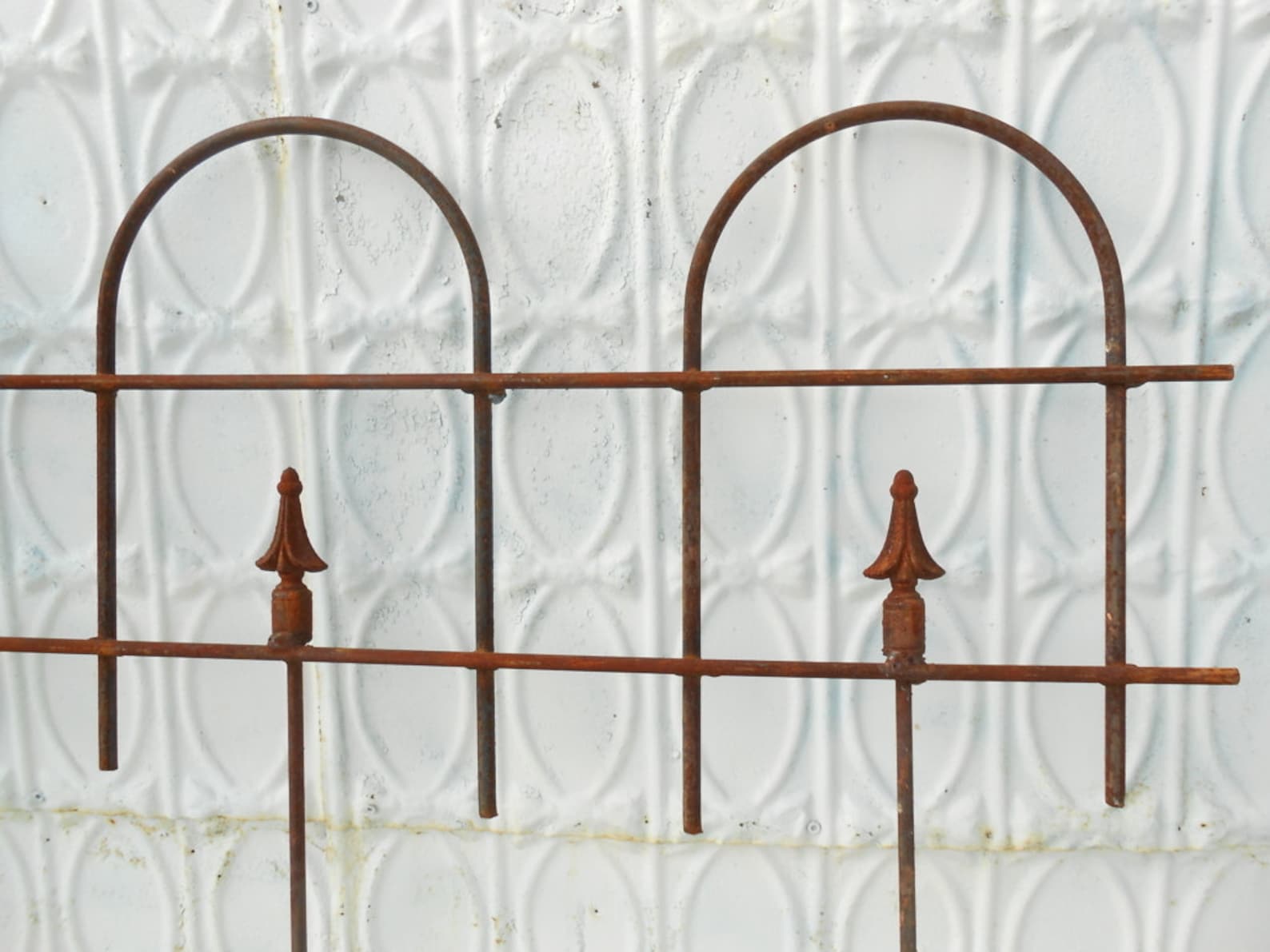 Small Wrought Iron Garden Border Edging Fence 16 | Etsy