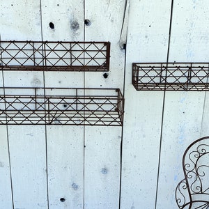 Wrought Iron Cottage Window Box: 24" Rustic Metal Garden Planter - Etsy