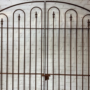 Wrought Iron Gate - 6't X 6w Center Divide - Hoop Spear Woodson Design ...