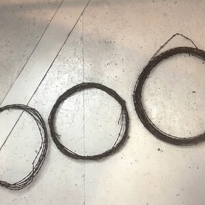 3 Antique Barbed Wire Wreath Bundles, Primitive Rustic Ranch Farm ...