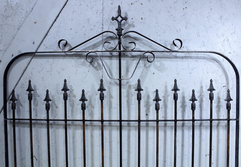 4'tall Ornate Wrought Iron Gate – Vintage Design, 52" Opening Yard ...