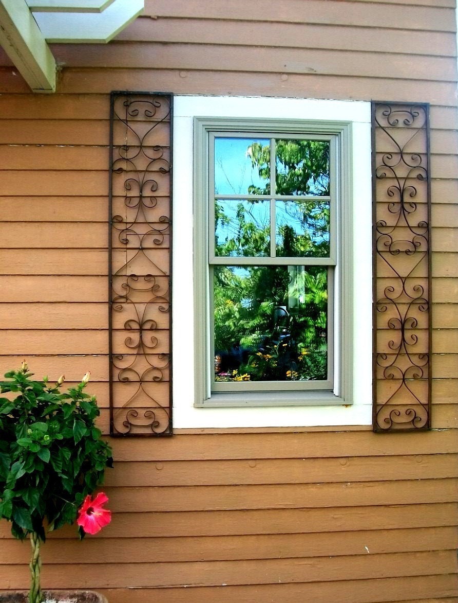 Hurricane Wrought Iron Window