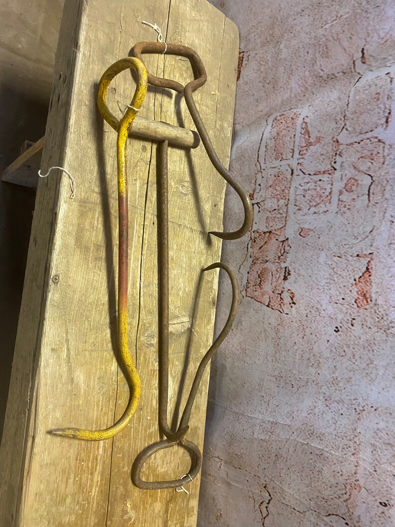 Vintage Farm Hay Hooks and Advertising Crate – Primitive Decor Lot - Etsy