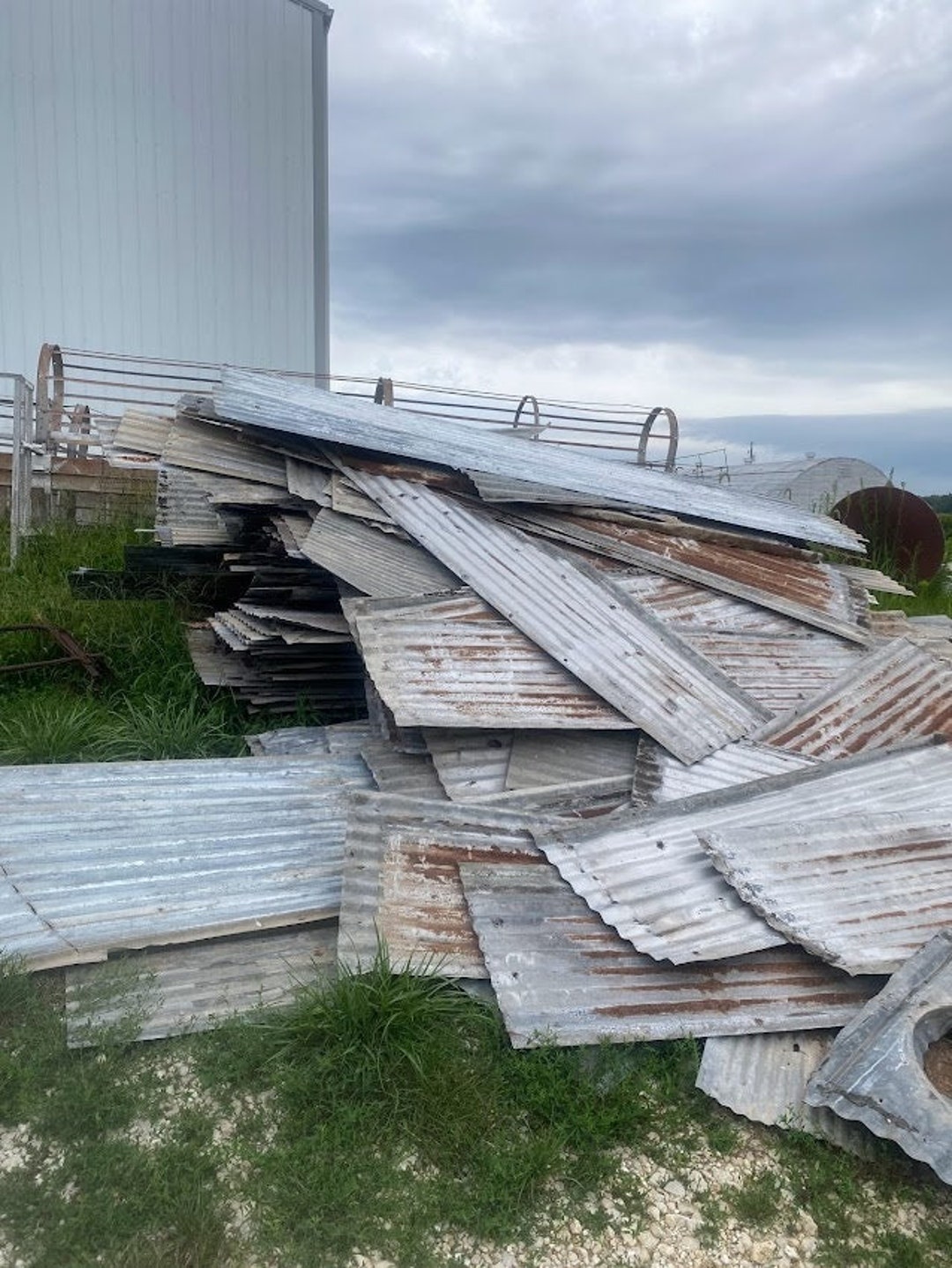 Reclaimed Corrugated Metal Sheets – Rustic Barn Tin Roofing, 26" Wide ...