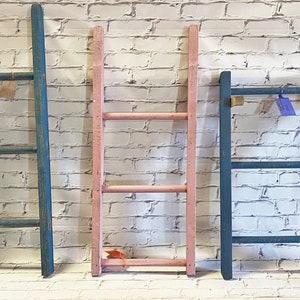 Country Colored 3 Rung Antique Ladders - Vintage Decorating - Primitive ...