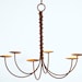 Wrought Iron 20'' Federal Candle Chandelier – Rustic Indoor/outdoor - Etsy