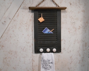 Shutter Coat Rack - Etsy