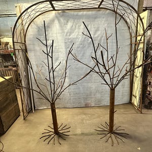 84" Wrought Iron Bottle Tree – Rustic Garden Art, Patio Decor, Woodsy ...