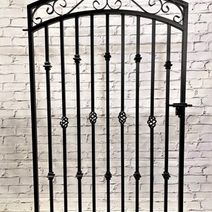 Antique Style Metal Gateway - Custom 60" T X 42" W - Donovan Wrought ...