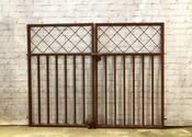Modern Horizontal Line Design Metal Garden Gate Custom Fabrication ...