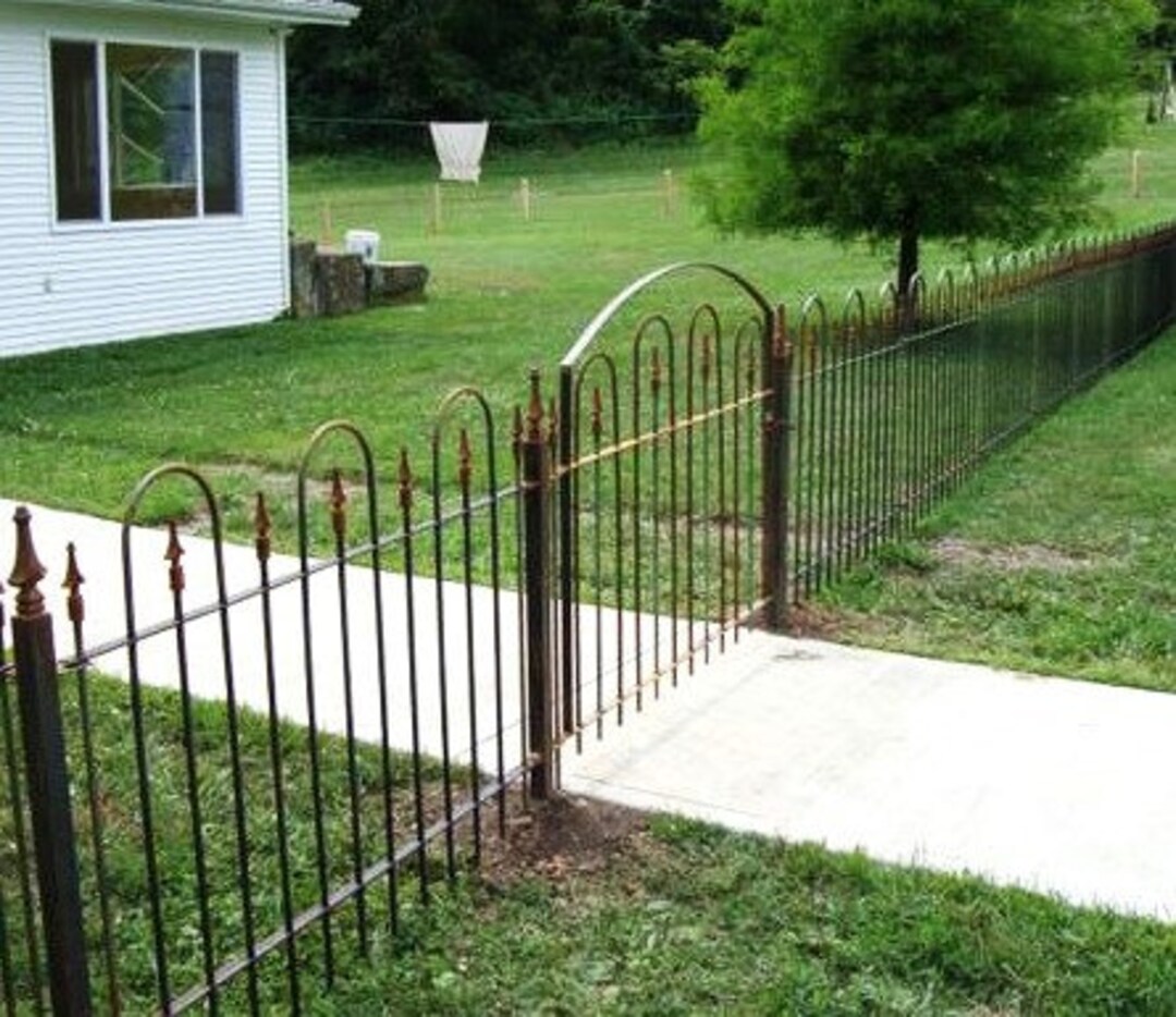 34 Feet of 3't Metal Fencing & Gate Kit - Entrance Yard Enclosure ...