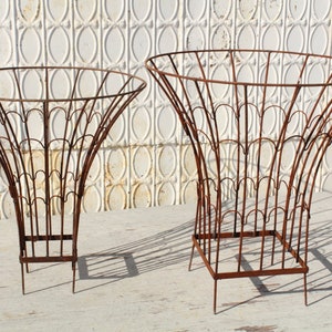 Wrought Iron 25" Cone Topiary Flower Trellis, Vegetable Garden Wire, - Etsy