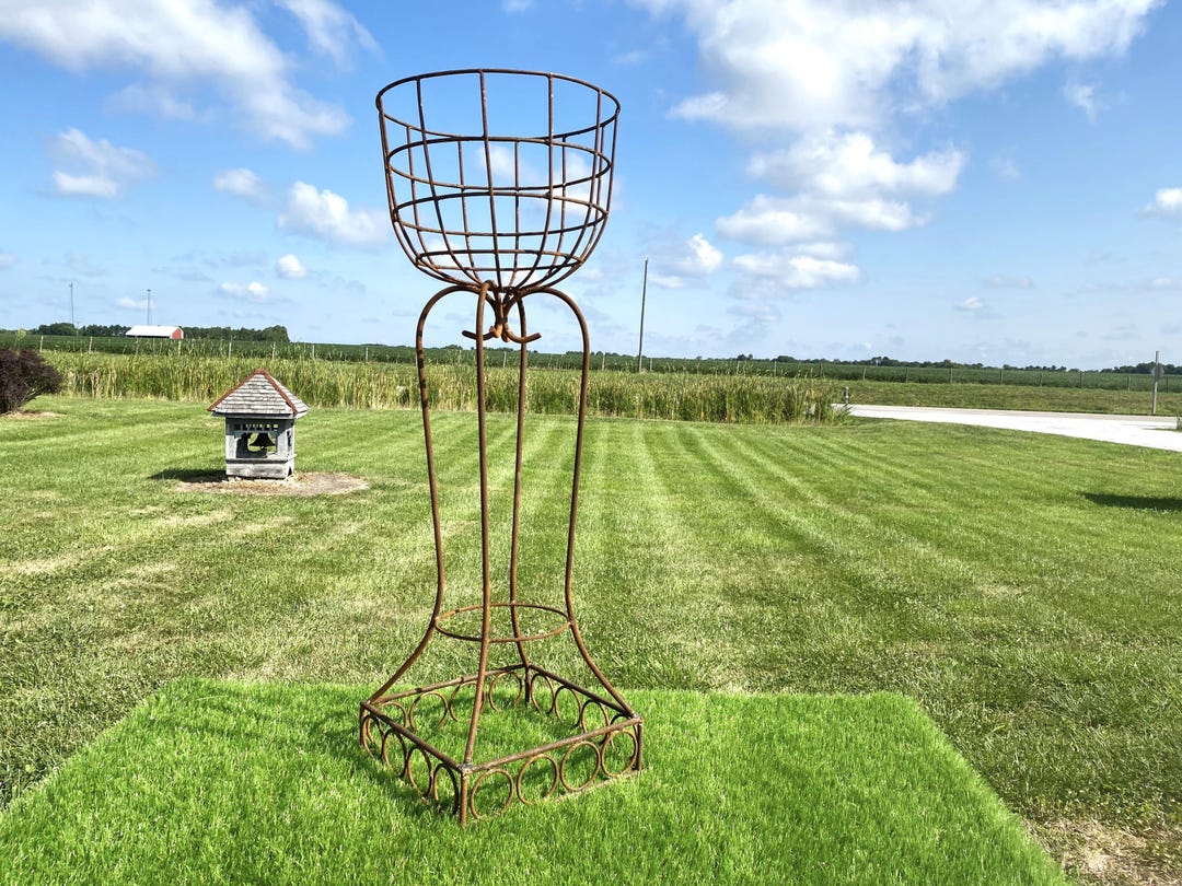 Wrought Iron Tall Sofia Plant Stand – 40" Sofia Rustic Outdoor Metal ...