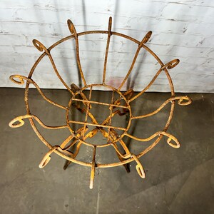 Rustic Wrought Iron Plant Stand - Vintage Outdoor Garden Planter (18 ...