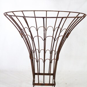 Wrought Iron 25" Cone Topiary Flower Trellis, Vegetable Garden Wire, - Etsy