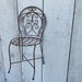 Wrought Iron Miniature Small Chair Furniture Outdoor Seating Metal ...