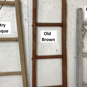 Rustic 4-rung Ladder Pot Rack – Vintage Country Decor, Ceiling Storage ...