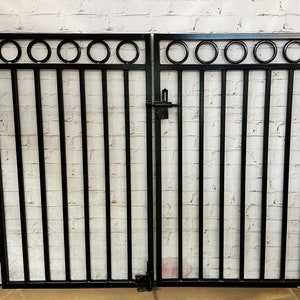 4ft Tall Circle Custom Center Divide Entrance - 57"w to 67"w Wrought ...