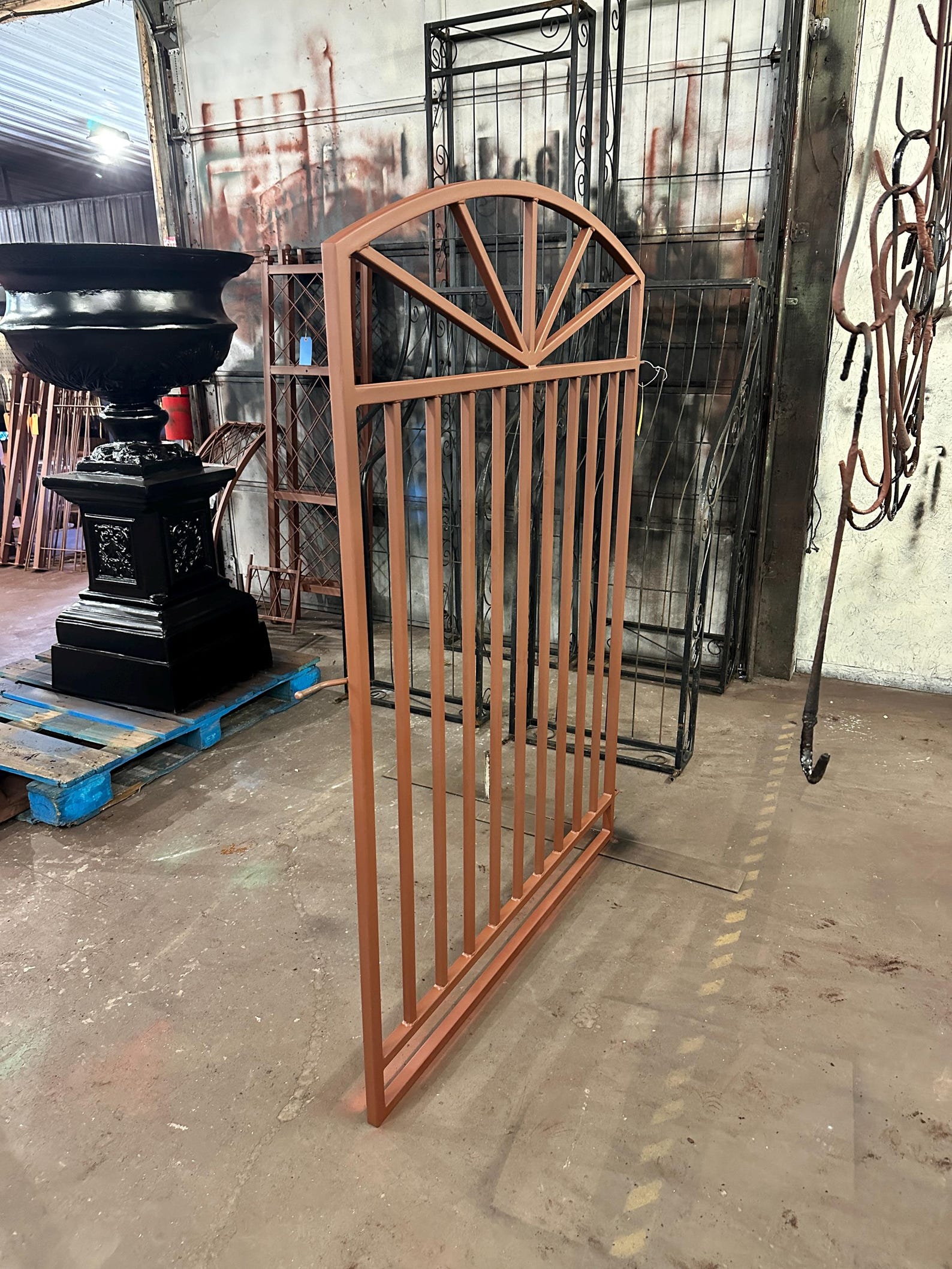 Custom Steel Sunburst Gate – 4ft Wrought Iron Garden Entrance - Etsy