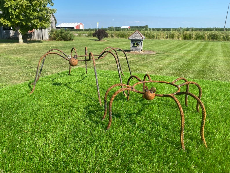 Wrought Iron 15" Diameter Sm Spider Stand – 10" Gazing Ball or Plant ...