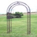 Wrought Iron XL Round Top Arbor, Climbing Flower Garden Arch, Rustic ...