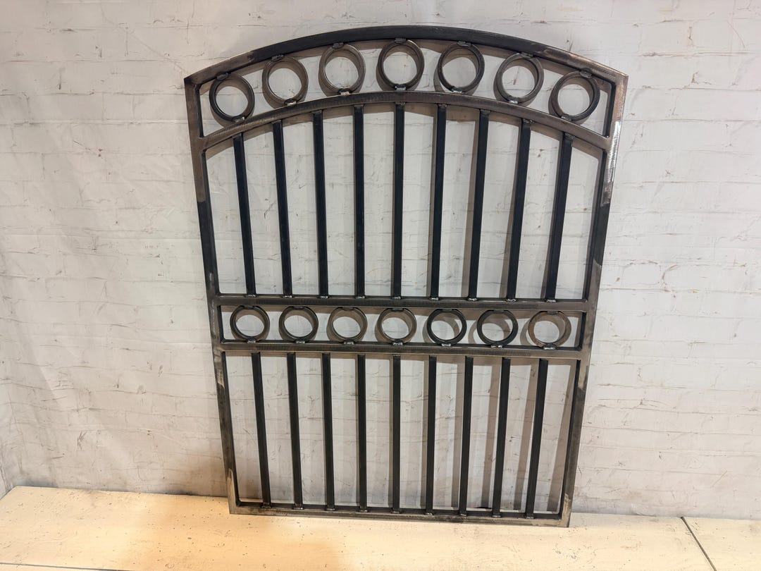 Custom Steel Double Circle Metal Gate - 48"t X 41.5"w - Etsy
