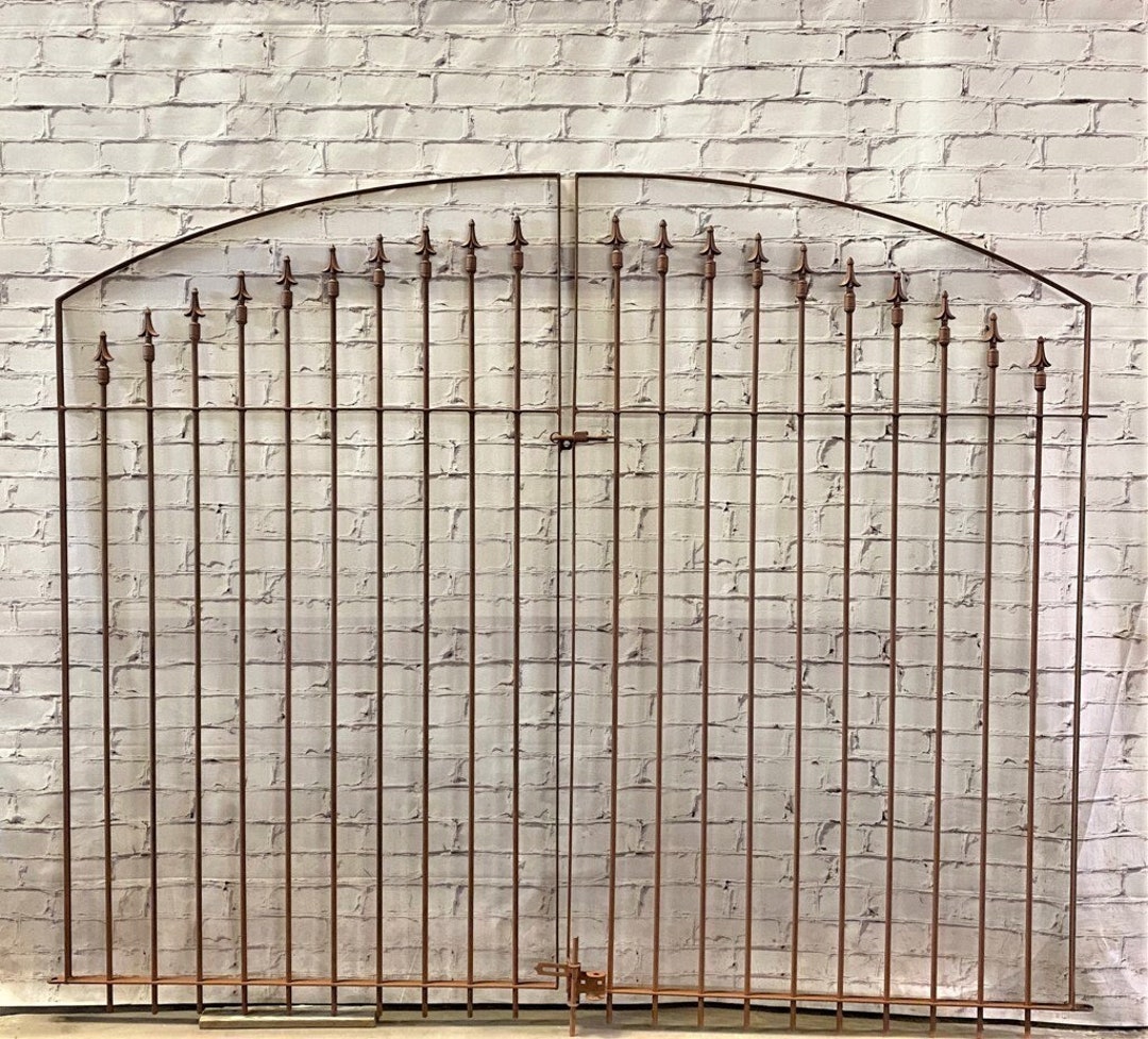 Wrought Iron Double Gate - All Spear Clarkson Design - Metal Yard ...