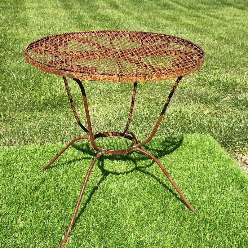 Metal Iron Cocktail Table - Etsy