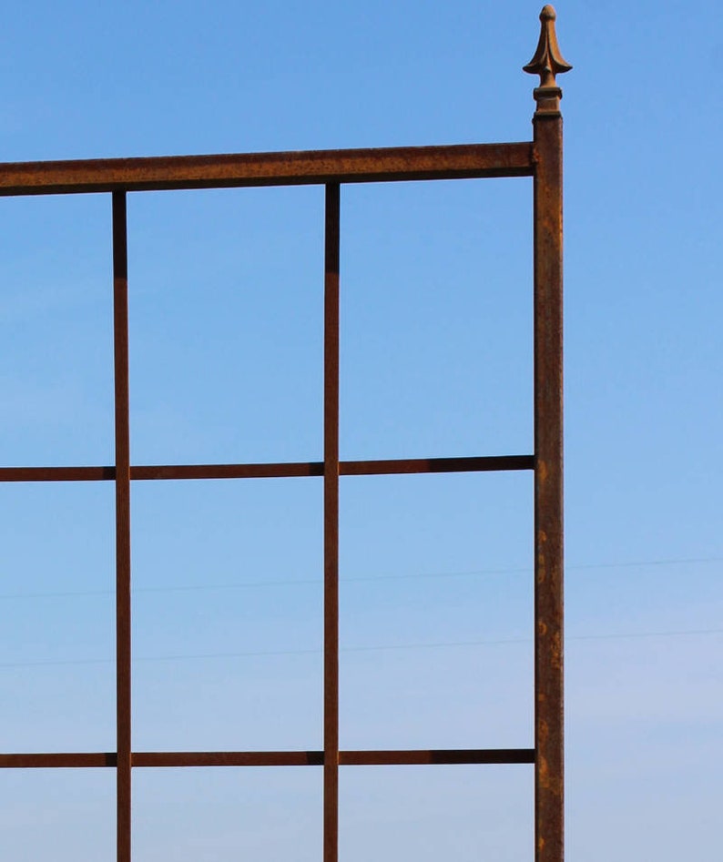 Mission Style Garden Trellis, Metal Art, Climbing Vine Support (72x24 ...