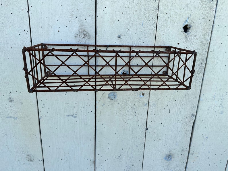 Wrought Iron Cottage Window Box: 24" Rustic Metal Garden Planter - Etsy