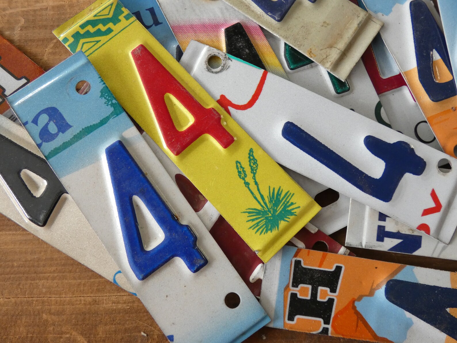 License Plate Numbers Precut Numbers Ready for Crafting - Etsy