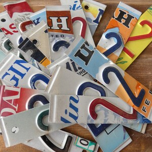 License Plate Number 2 Precut Number TWO Ready for Crafting Repurposed ...