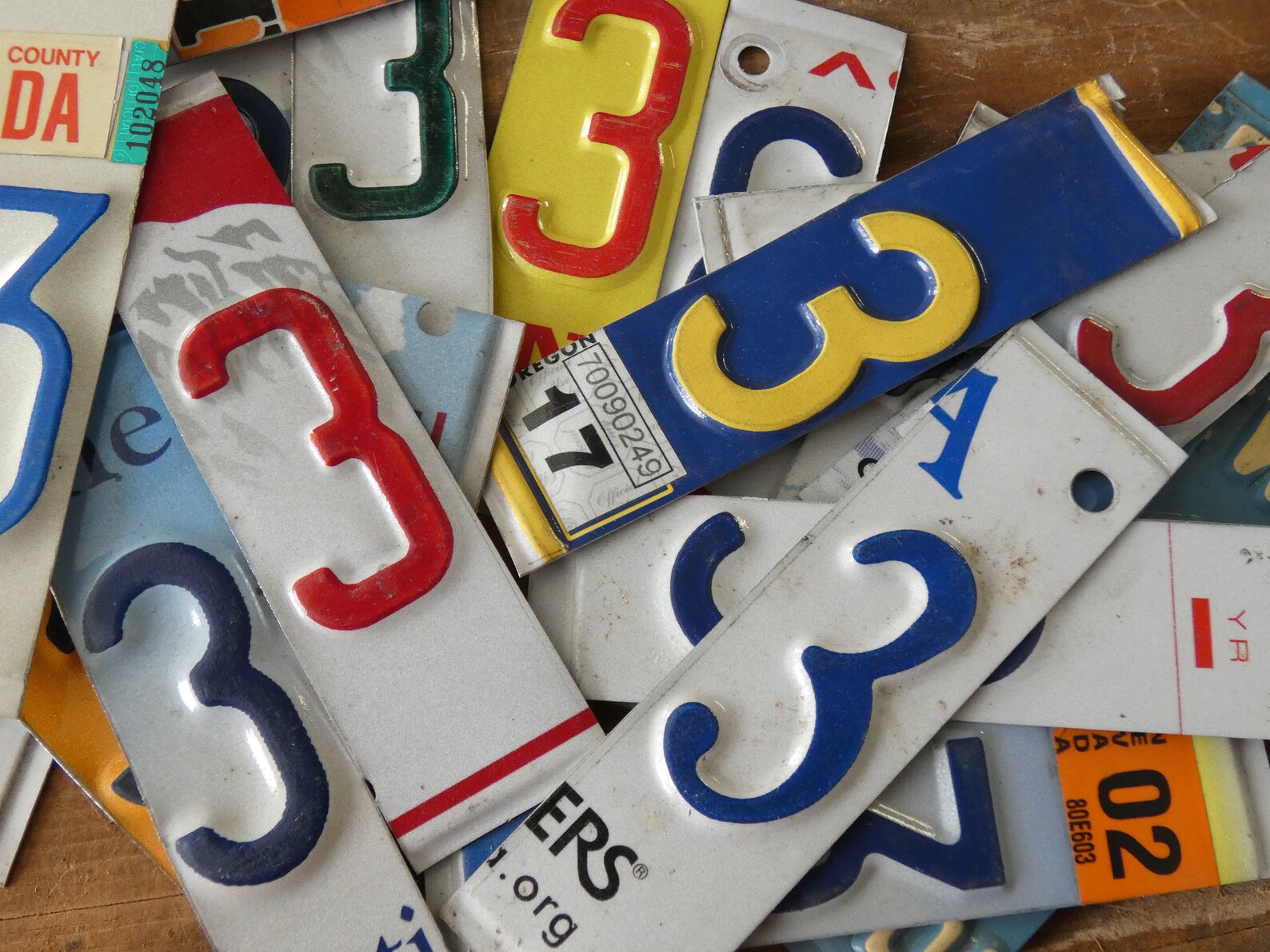 License Plate Numbers Precut Numbers Ready for Crafting - Etsy